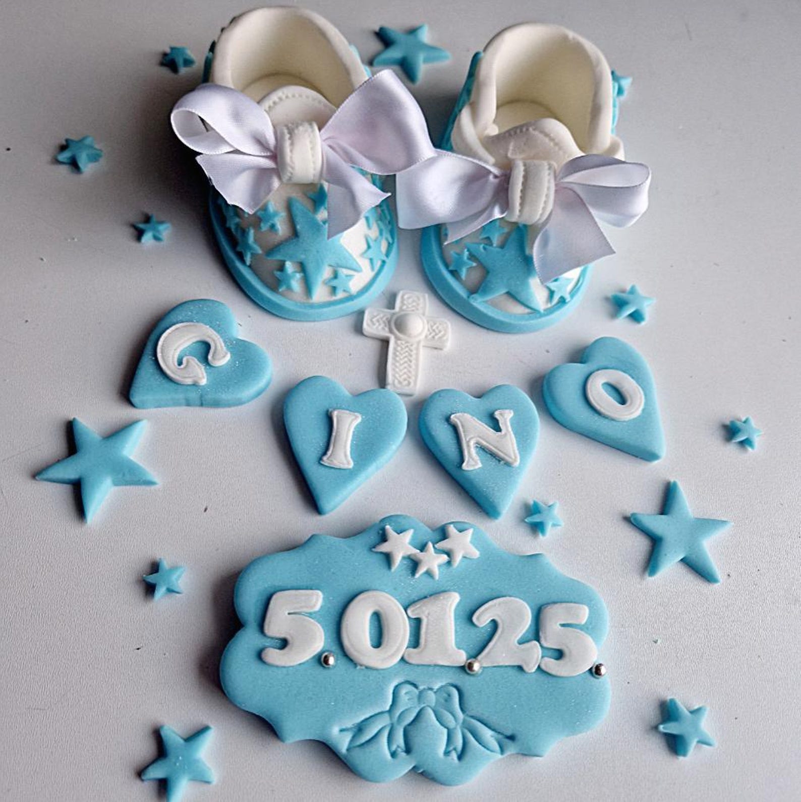 Edible Baby Booties/shoes Cake Topper,fondant Icing Decorations - Etsy
