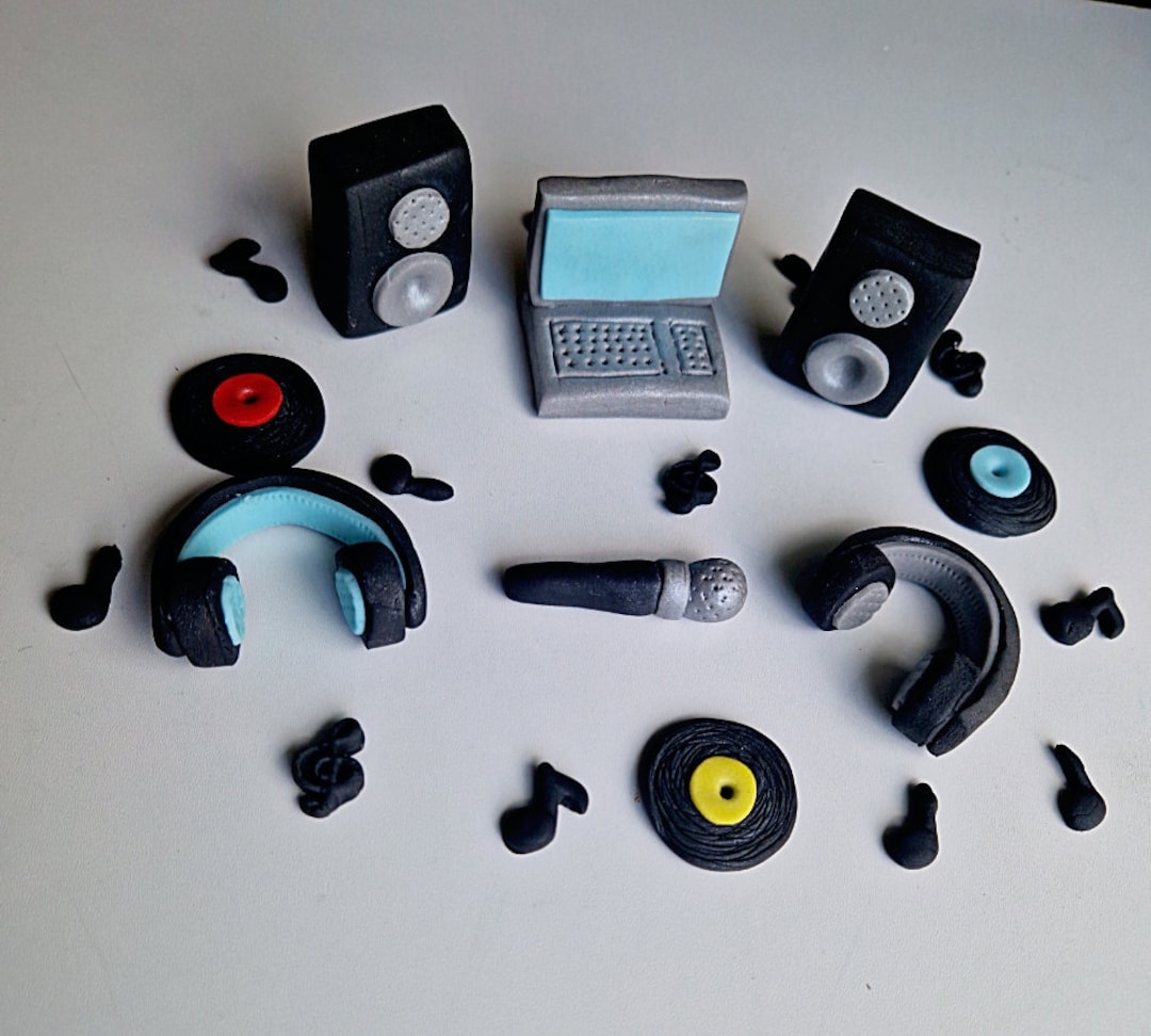 Edible DJ Cake Topper,fondant Party Decoration - Etsy