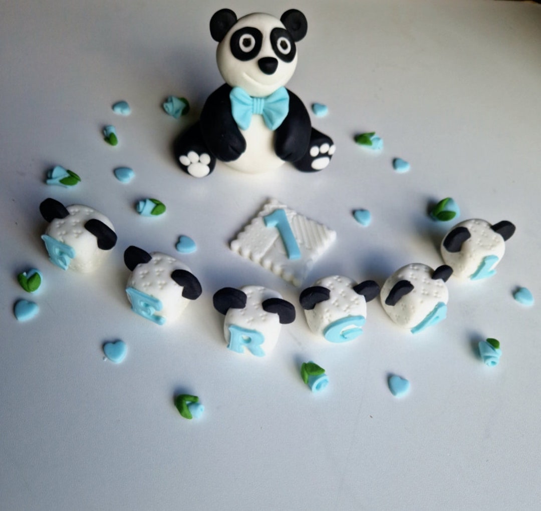 Edible Baby Panda Cake Topper,fondant Icing Decoration - Etsy