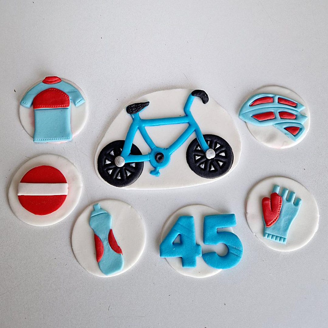 Edible Cycling Cake Topper,fondant Icing Decoration - Etsy UK