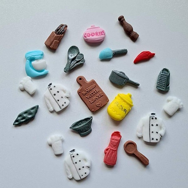 Chef Cupcake Toppers - Etsy