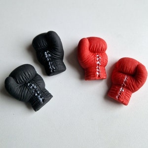12 Edible Boxing Gloves Cake/cupcakes Toppers,fondant Icing Decorations ...