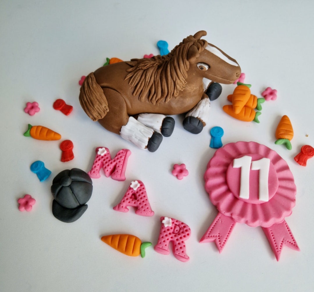 Edible Horse Cake Topper,fondant Icing Decorations - Etsy