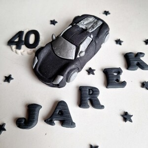 Edible Sport Car Cake Topper,fondant Icing Decoration - Etsy