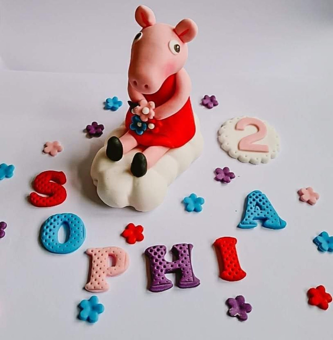 Edible Peppa Pig Cake Topper,fondant Party Decoration - Etsy