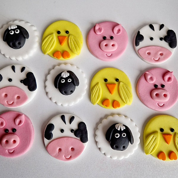 Fondant Farm Animals - Etsy