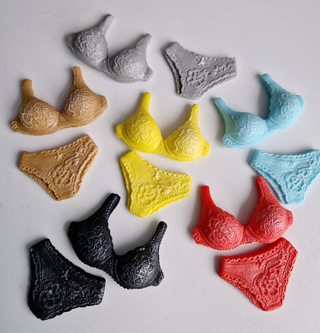 6 Edible Sets of Lace Underwear Cake/cupcakes Toppers,fondant Icing ...