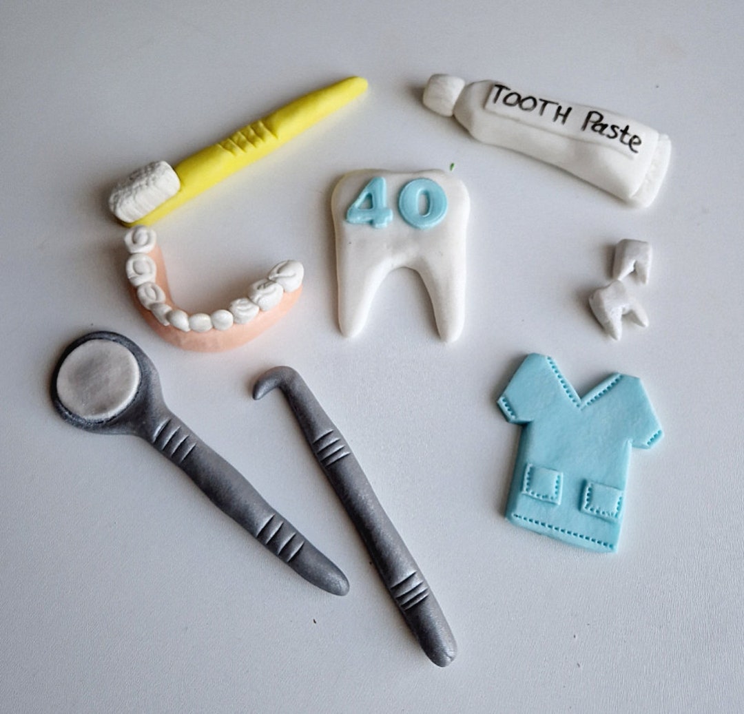 Edible Dentist Cake Topper,fondant Party Decorations - Etsy