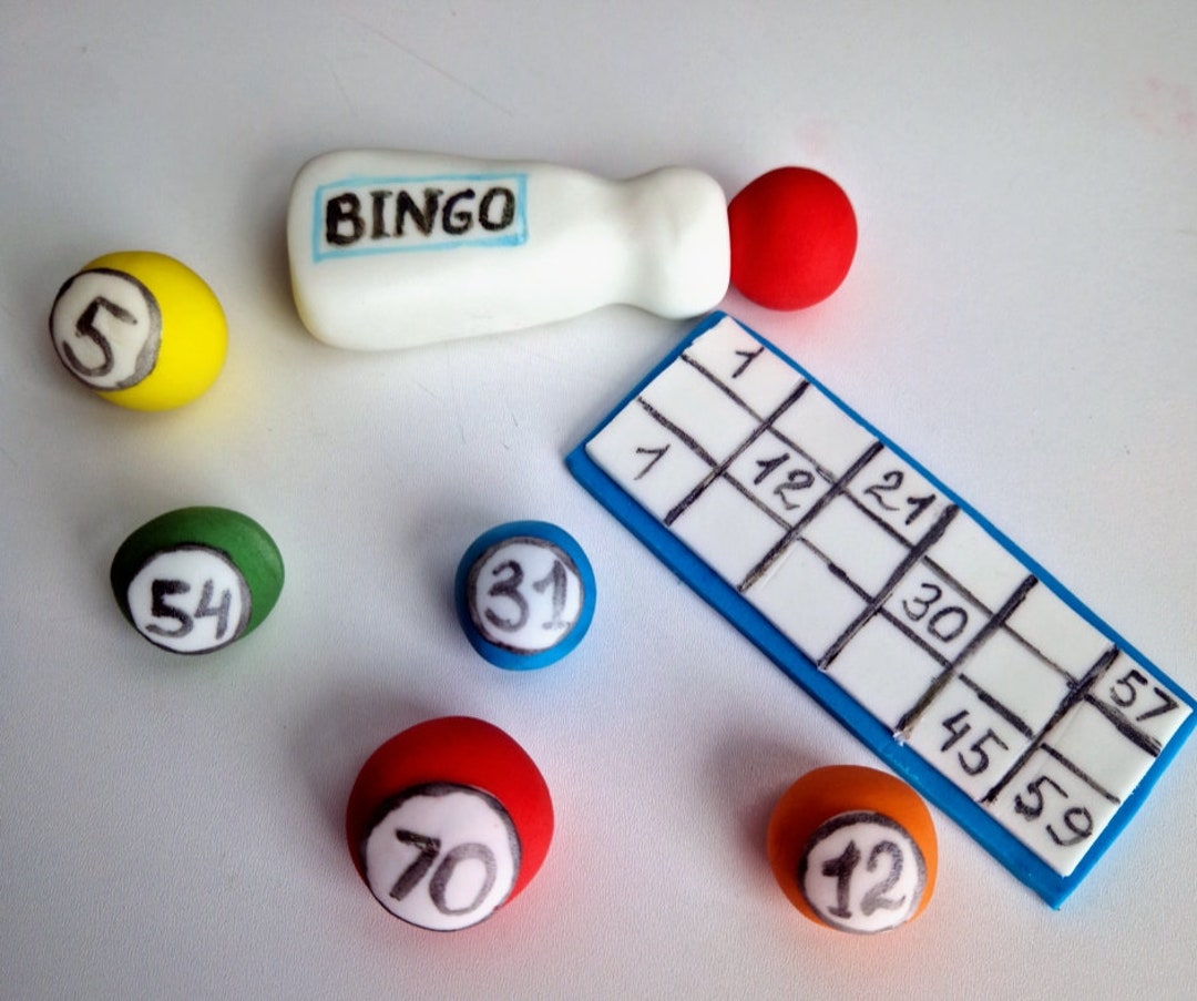 Edible Bingo Cake Topper,fondant Icing Decoration - Etsy