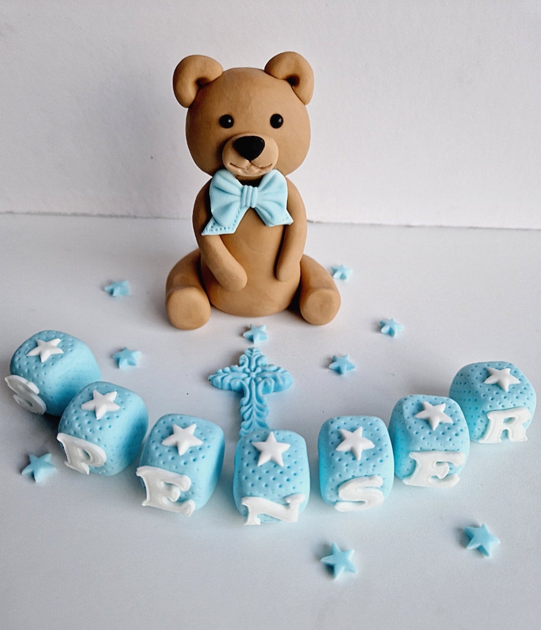 Edible Teddy Bear Cake Topper,fondant Icing Decorations - Etsy
