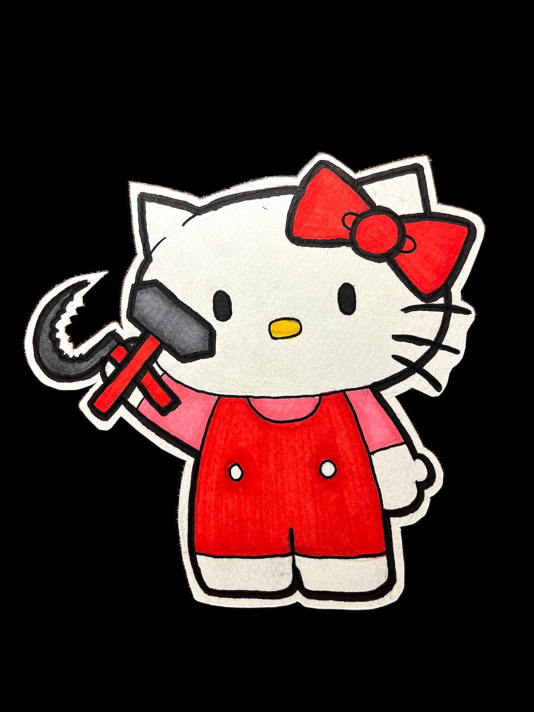 KULTS ART STICKER commie Kitty Original Art Stickers, Notebook Sticker ...