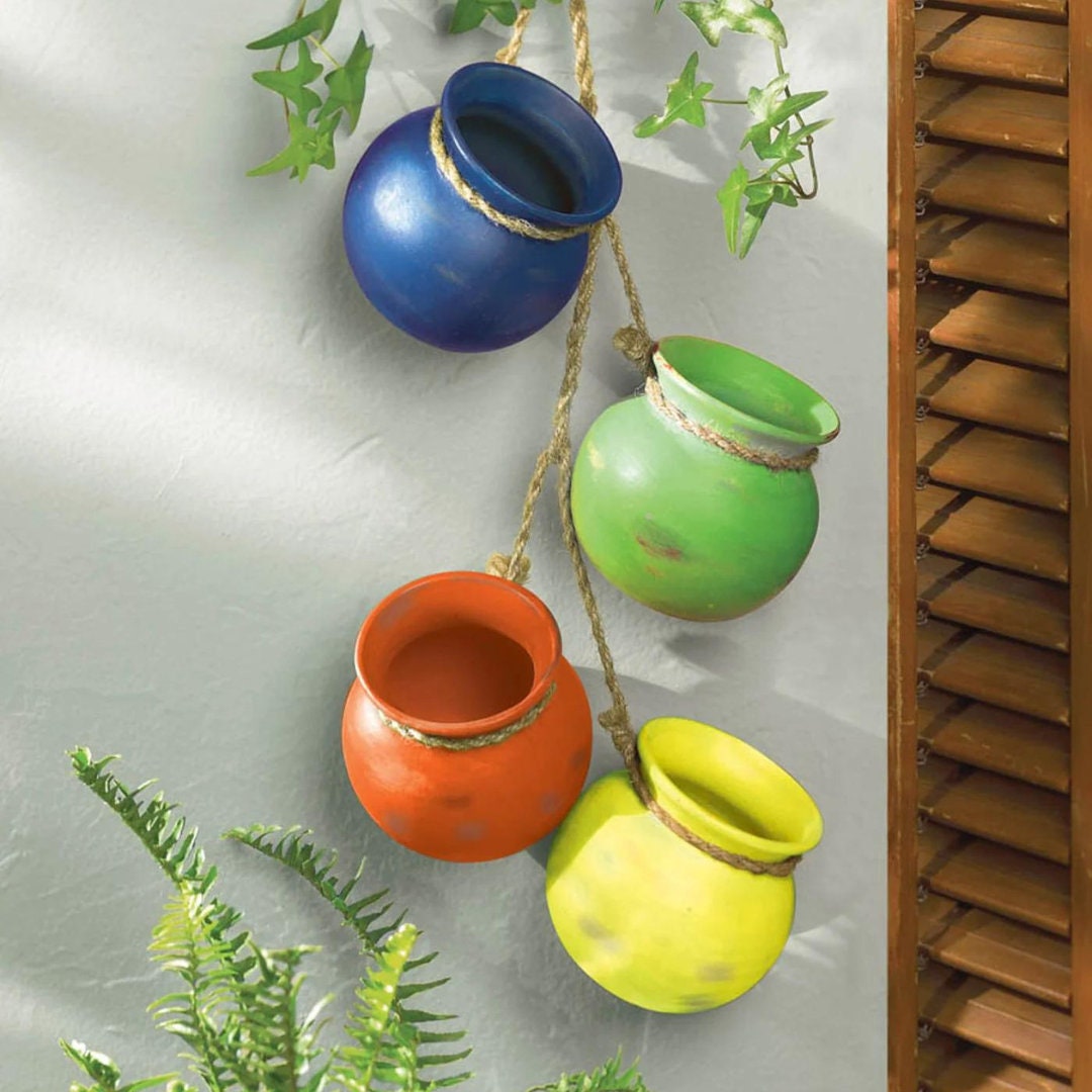 FIESTA Dangling Pots Succulent Mini Pots Mini Planters Free Shipping - Etsy