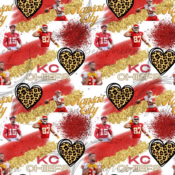 Kc Chiefs Leopard Png - Etsy