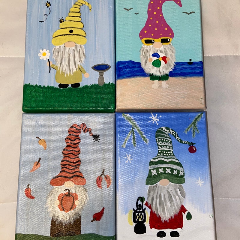 Gnome Painting - Etsy