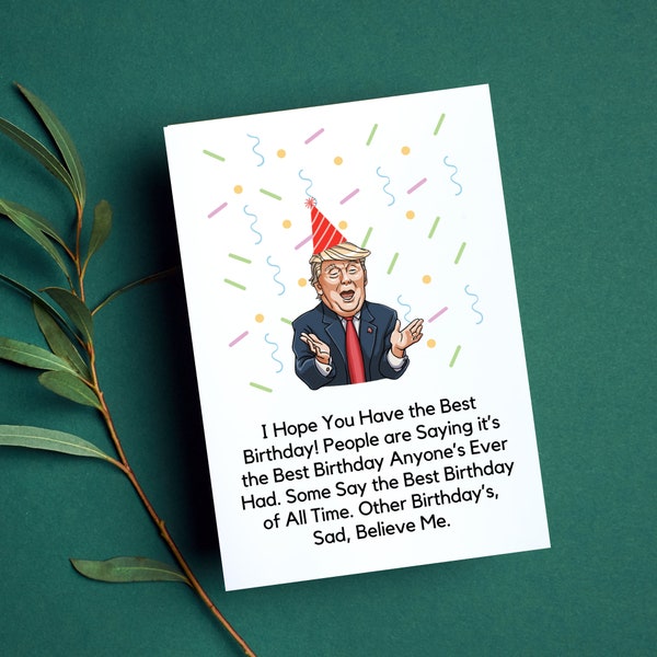 Funny Political Birthday Cards - Etsy
