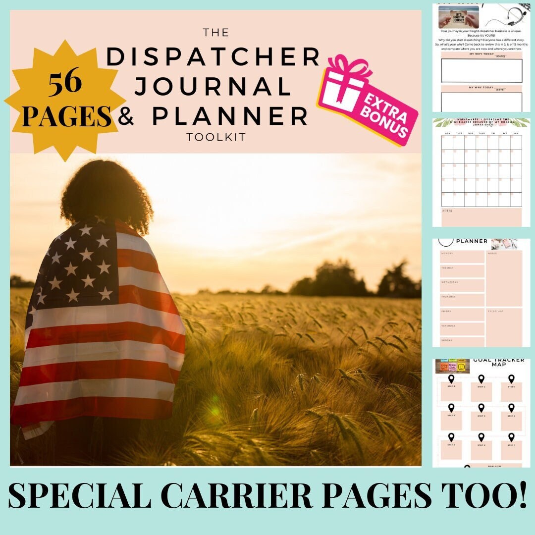 Freight Dispatcher Planner: Goal Setting, Carrier Notes (printable) - Etsy