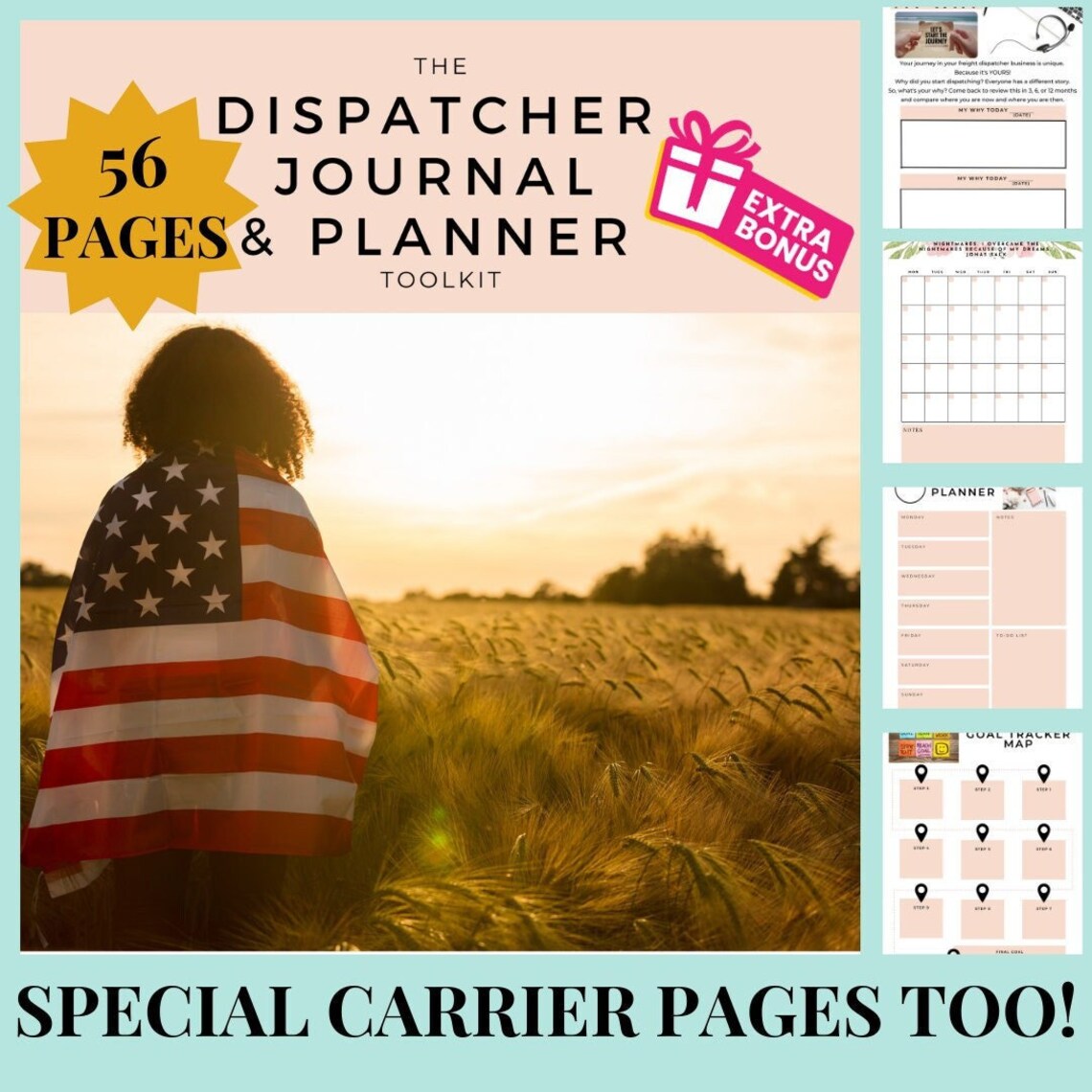 Freight Dispatcher Planner: Goal Setting, Carrier Notes (printable) - Etsy