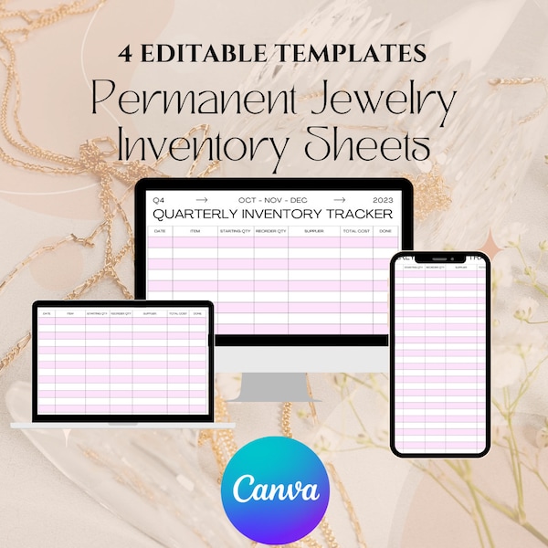 Wholesale Jewelry Spreadsheet Template - Etsy