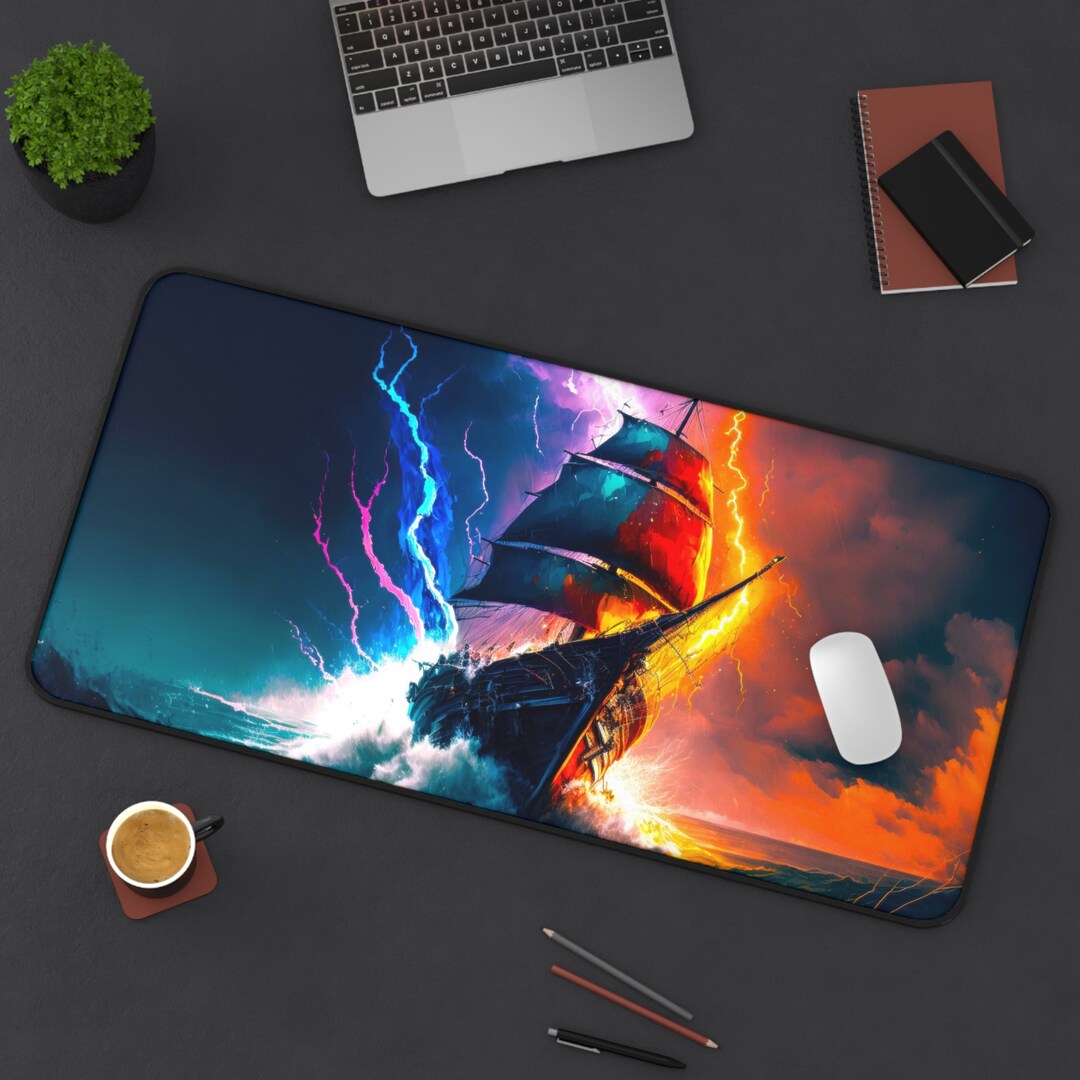 Pirate Ship Colourful Gaming Mouse Pad Desk Mat 3 Sizes - Etsy