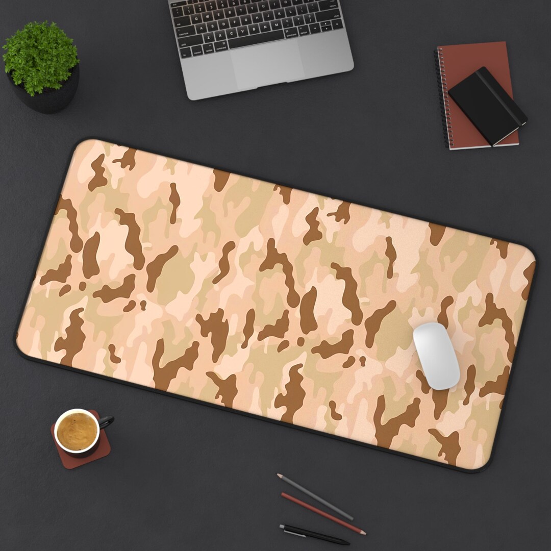 Desert Army Camo Pattern Texture Desk Mat Colorful Gaming - Etsy