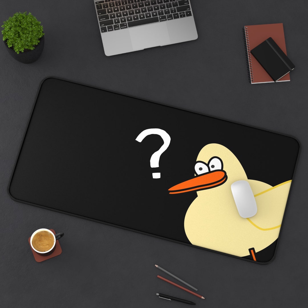 Minimalist Funny Silly Duck Meme Gaming Mouse Pad Desk Mat 3 - Etsy