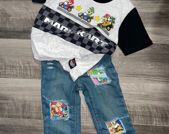 Boys Mario Pants - Etsy