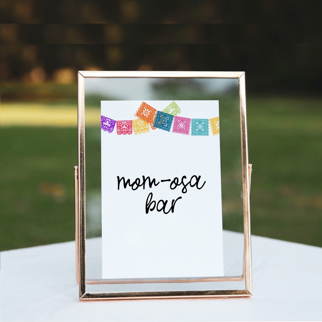 Editable Fiesta Baby Shower Table Sign: Little Señorita (digital ...