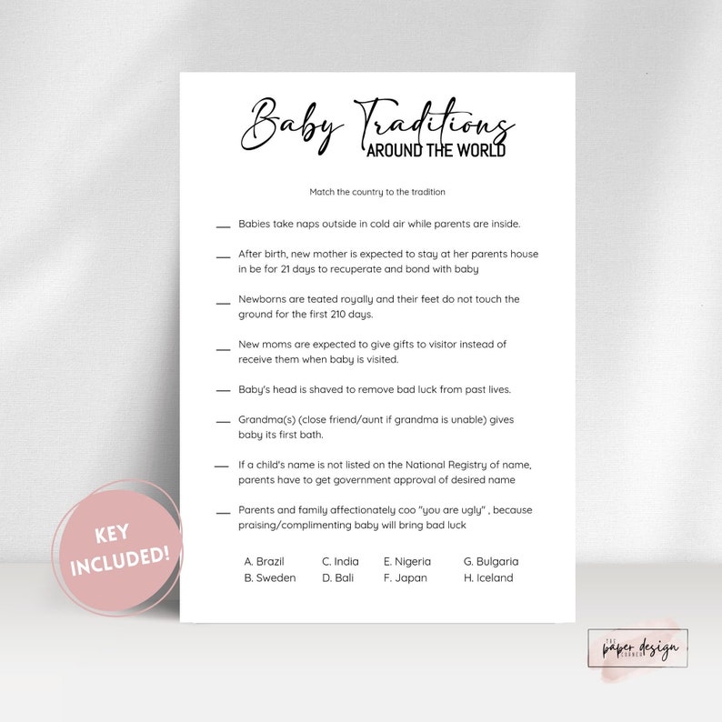 Guess the Story Book Title Baby Shower Game, Fun Activity for Parents ...