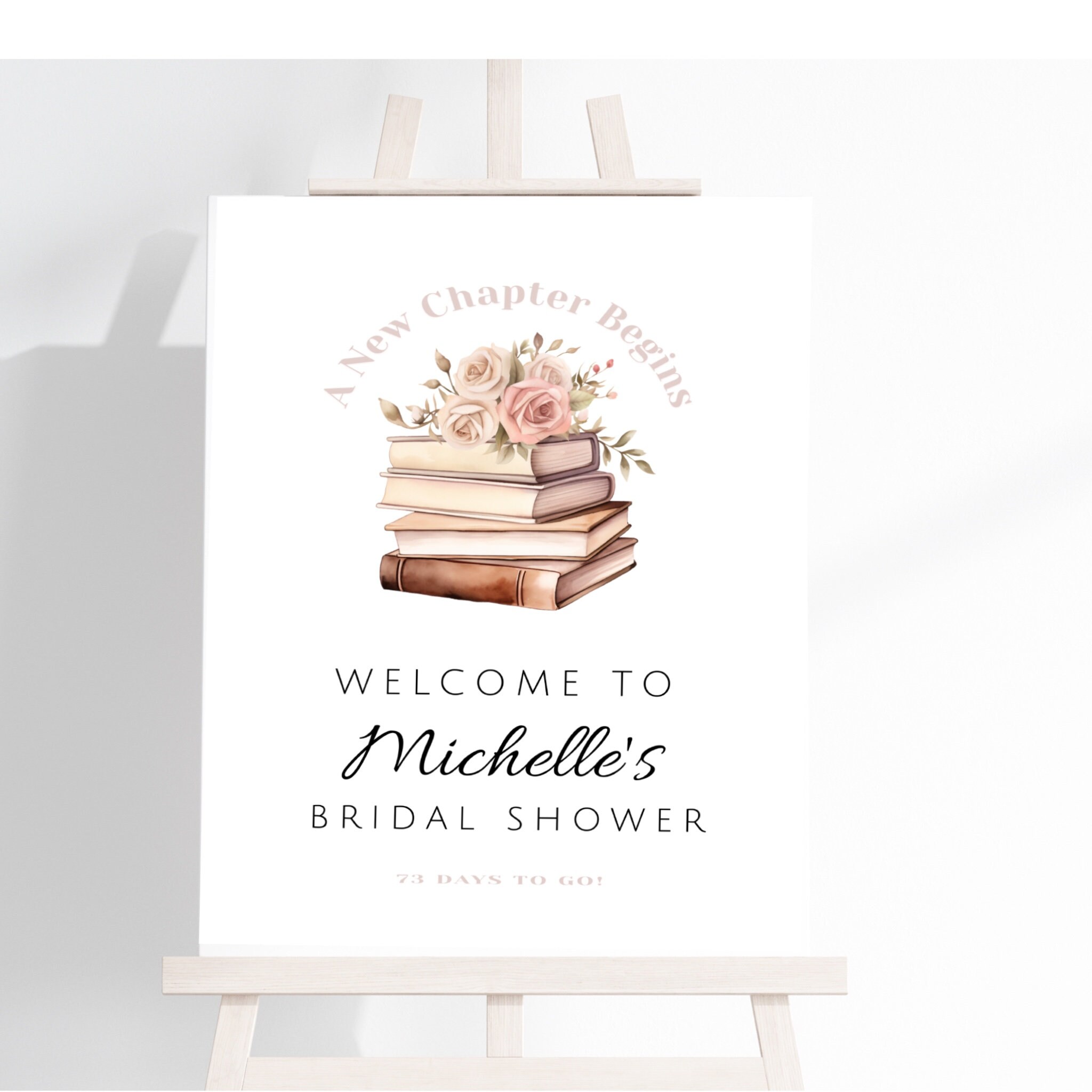 Bookmark for New Chapter Begins Shower , Story Book Shower, Library ...