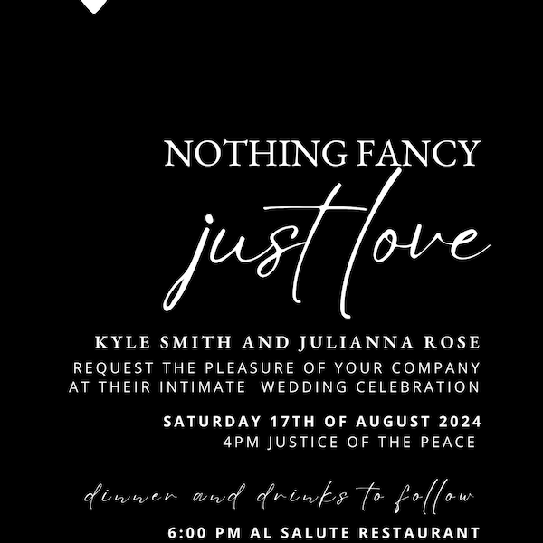 Nothing Fancy Just Love - Etsy