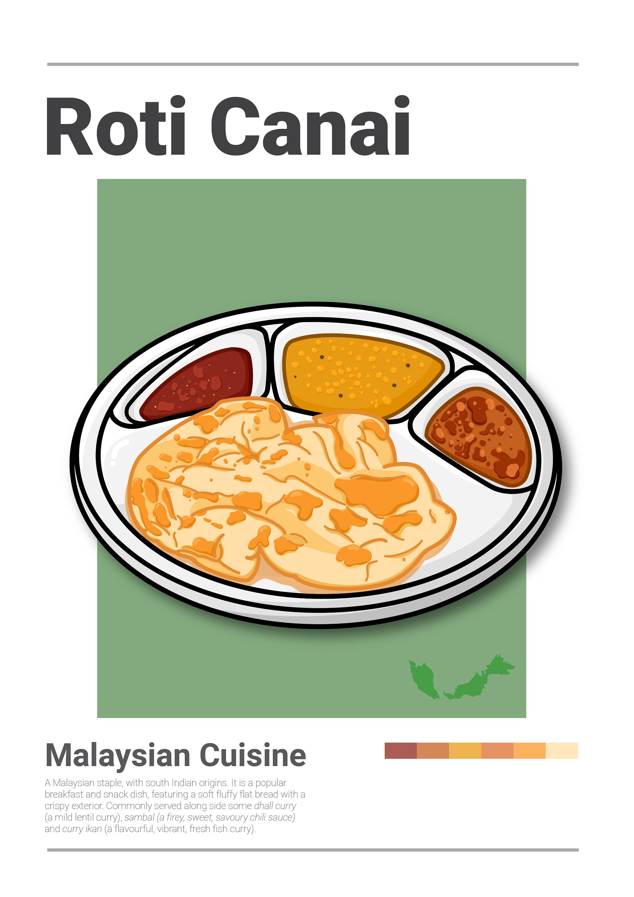 Malaysia Food Poster Bundle Set of 3 Wall Art Decor - Etsy