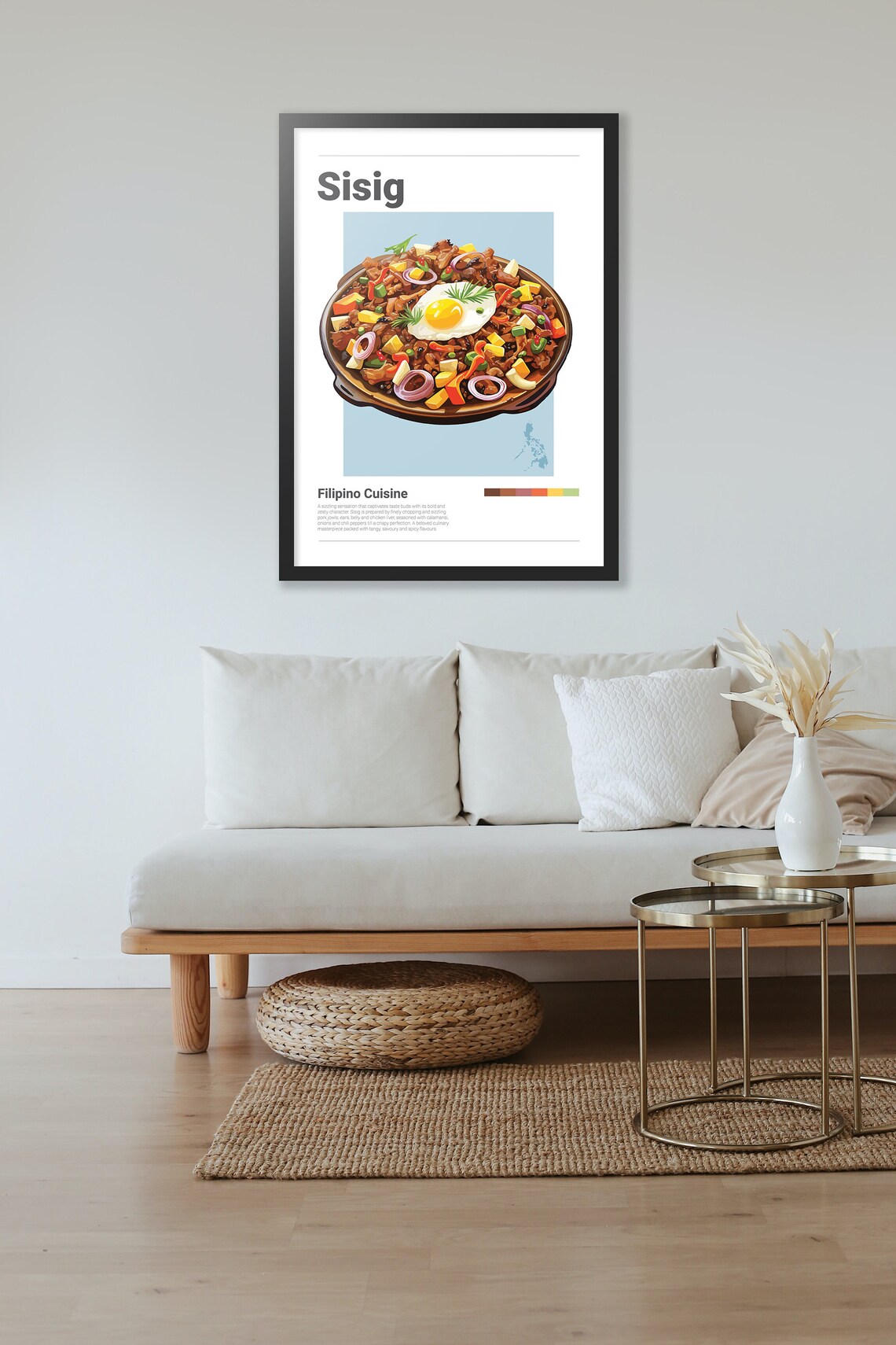 PORK SISIG POSTER Minimalist Philippines Food Wall Art Decor - Etsy