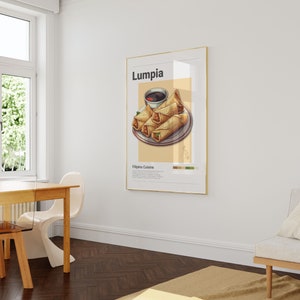 PHILIPPINES LUMPIA POSTER Minimalist Wall Art Decor Digital Prints ...