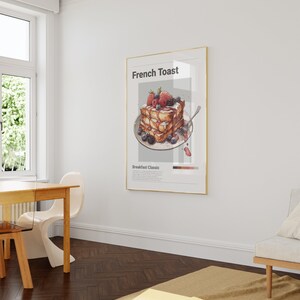 FRENCH TOAST POSTER | Breakfast Poster | Minimalist Wall Art Decor ...