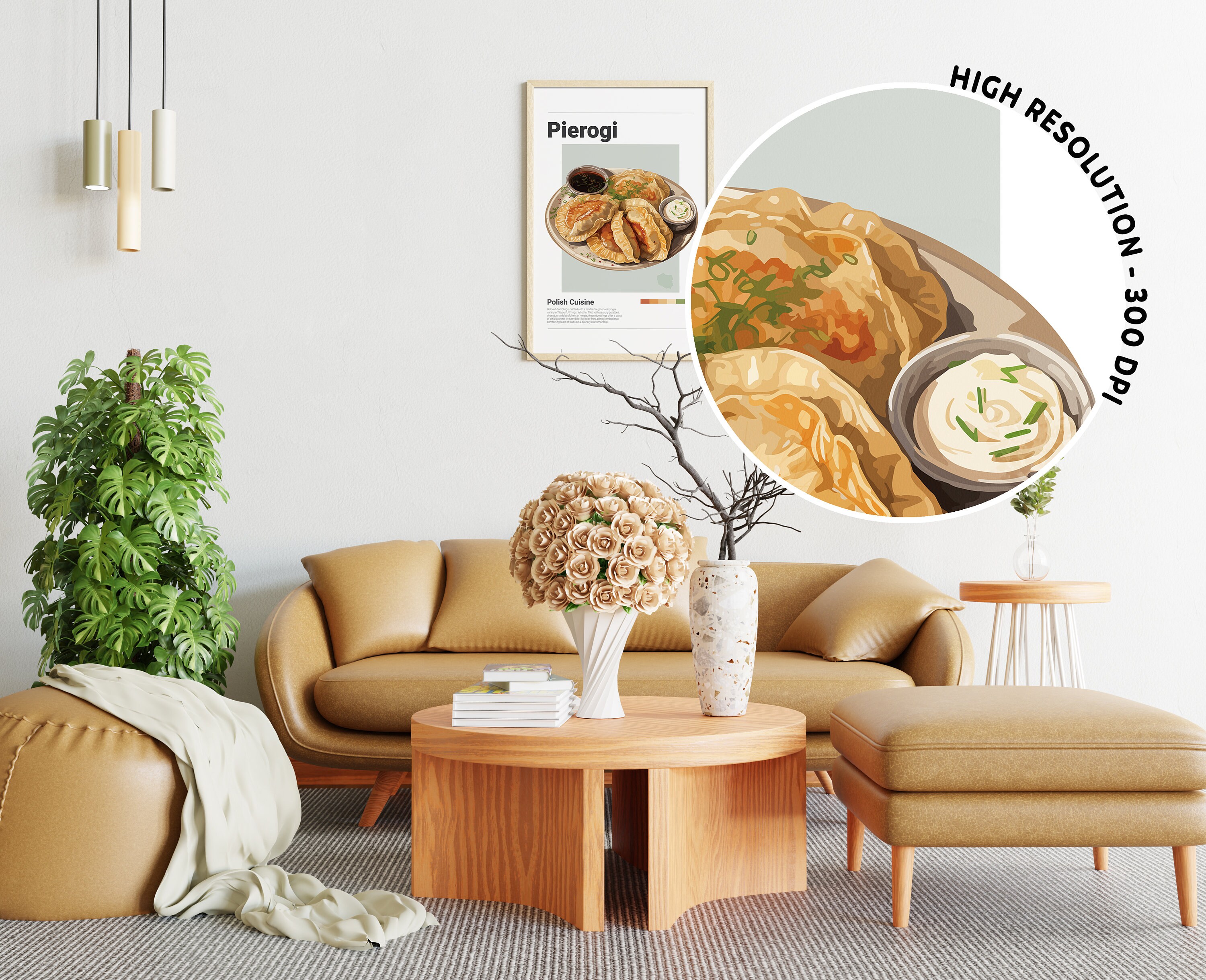 PIEROGI POSTER Minimalist Polish Wall Art Decor Digital Prints Poster ...