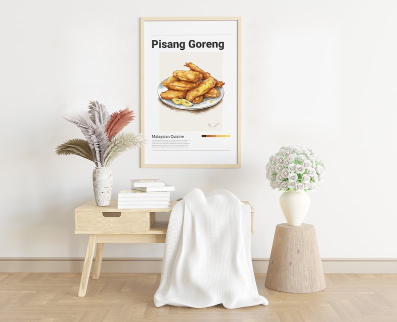 PISANG GORENG POSTER Minimalist Malaysian Wall Art Decor - Etsy