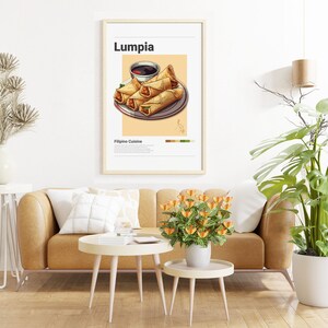 PHILIPPINES LUMPIA POSTER Minimalist Wall Art Decor Digital Prints ...