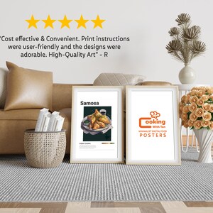 INDIAN SAMOSA POSTER | Minimalist Indian Samosa Wall Art Decor ...