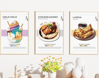 Malaysia Food Poster Bundle Set of 3 Wall Art Decor - Etsy