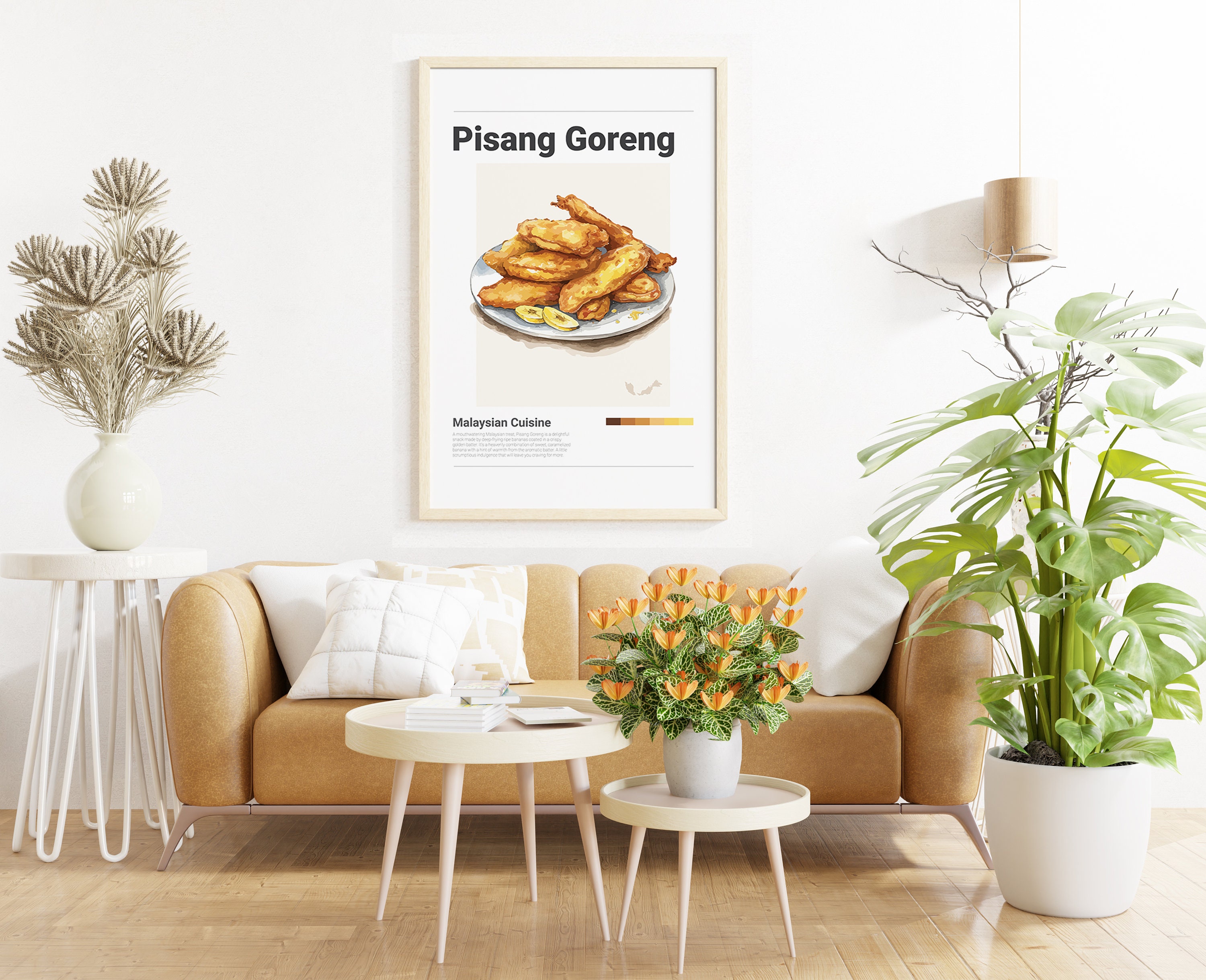 PISANG GORENG POSTER Minimalist Malaysian Wall Art Decor - Etsy