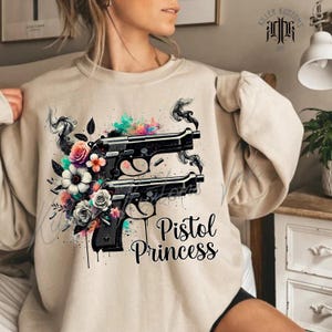 Pistol Princess Digital Design, Girls With Guns PNG File, the Second ...