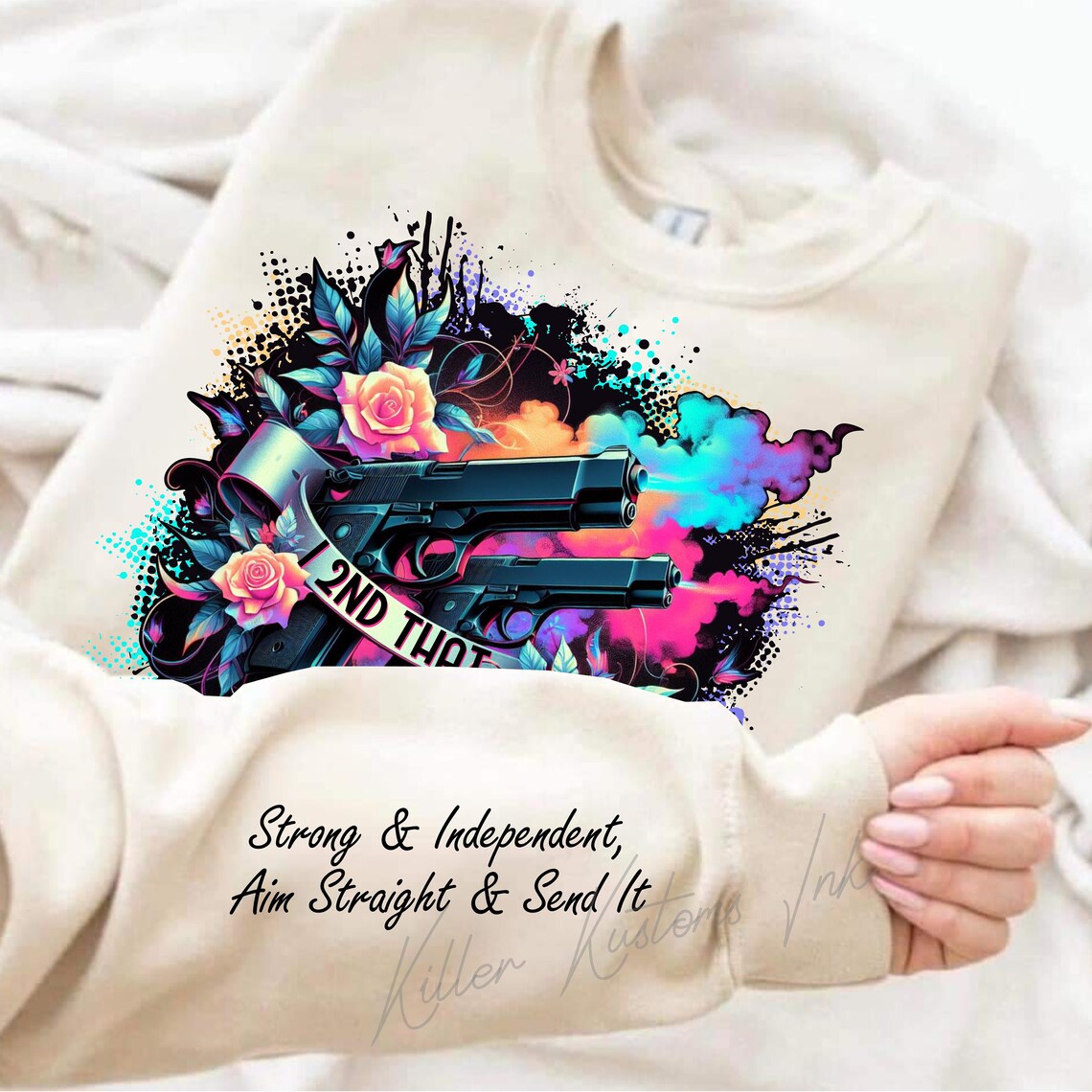 I 2nd That Digital Design, Girls With Guns, the Second Amendment, Neon ...