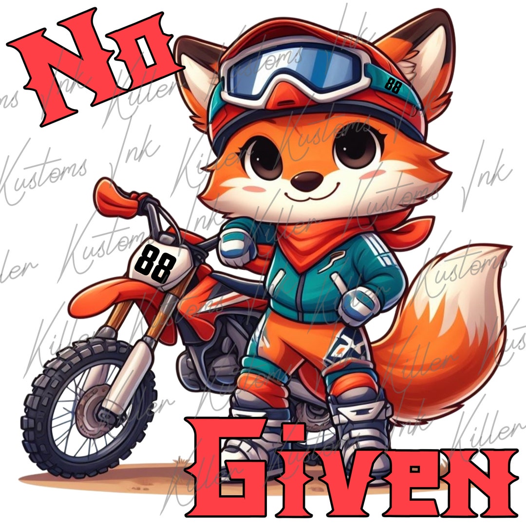 Men's Motocross Sublimation PNG, No Fox Given, Motocross Fox Digital, Summer Sand Dunes Instant ...