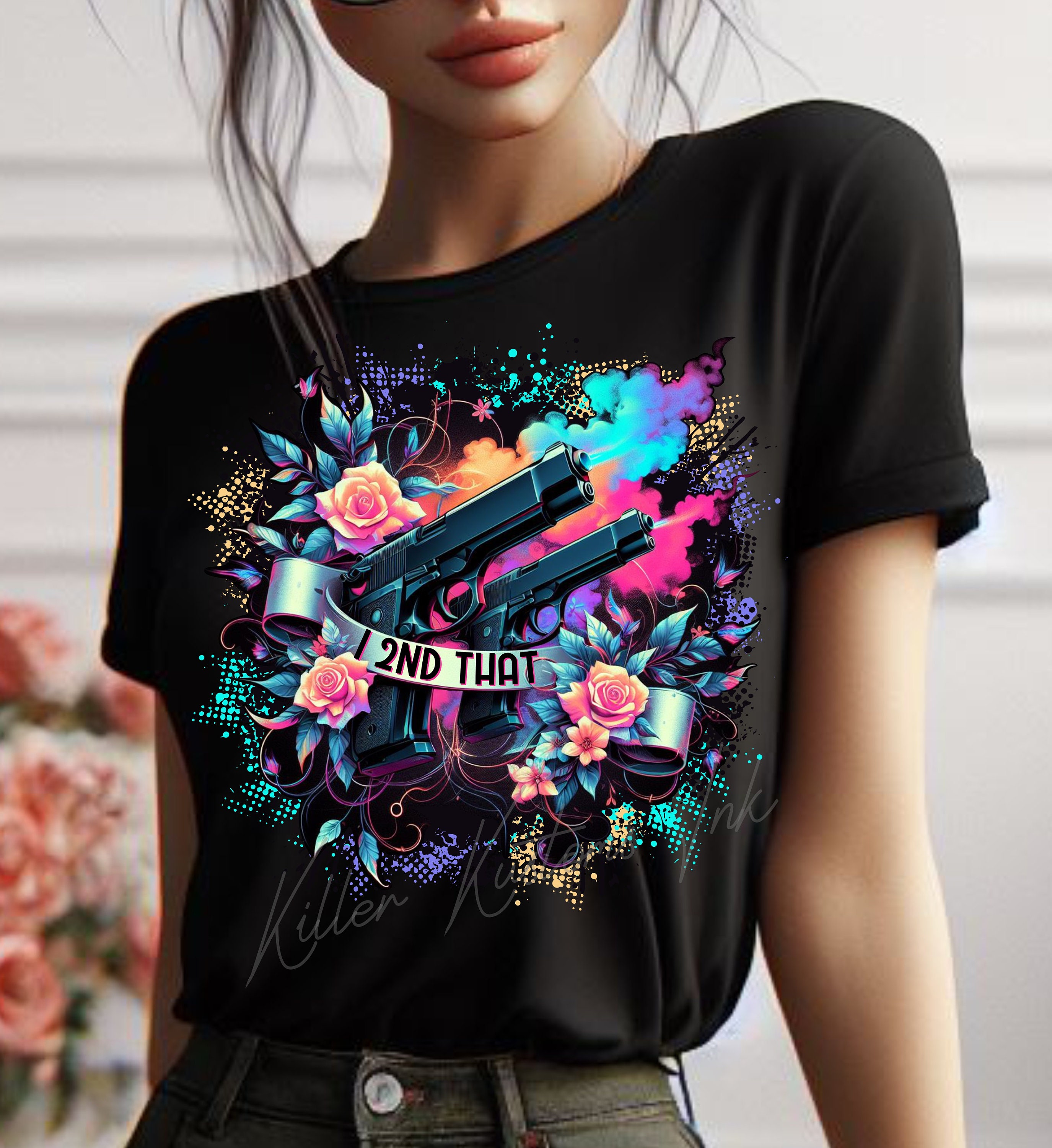 I 2nd That Digital Design, Girls With Guns, the Second Amendment, Neon ...