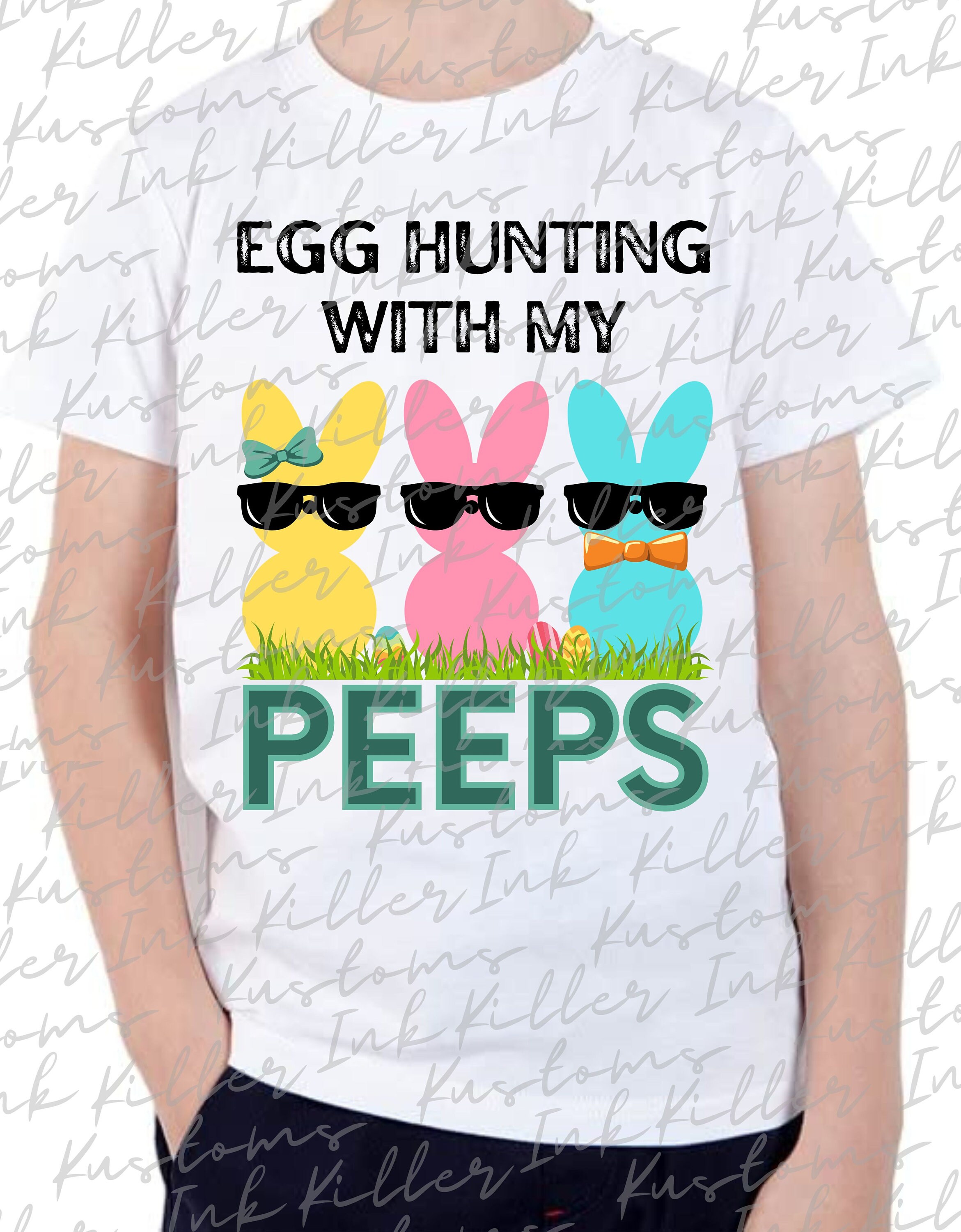 Egg Hunting With My Peeps Sublimation Download, Easter Bunny PNG, Peeps ...