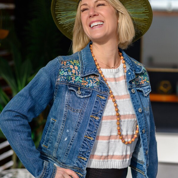 Embellished Denim Jacket - Etsy