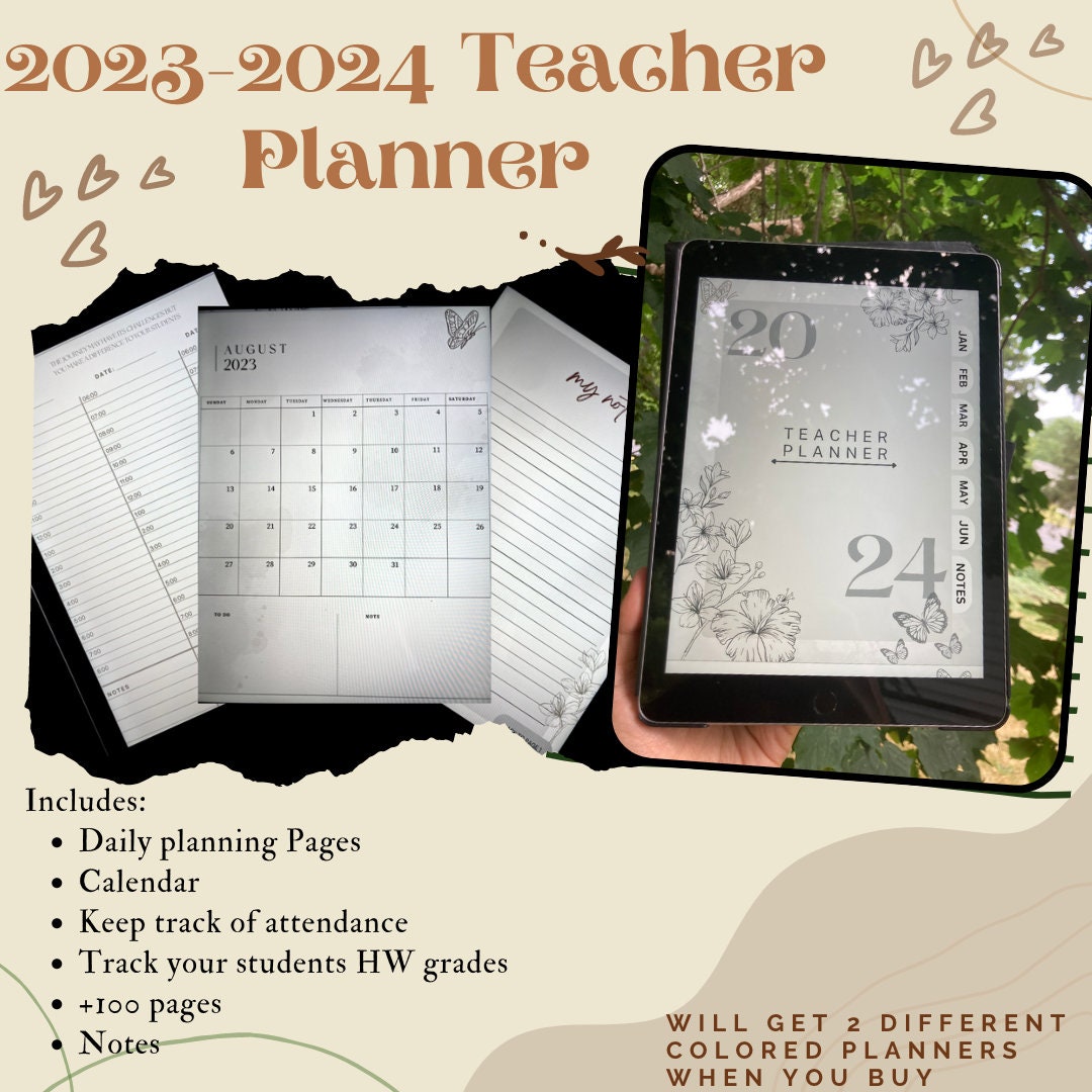 Teacher Digital Planner | Undated Digital Planner | iPad Planner ...