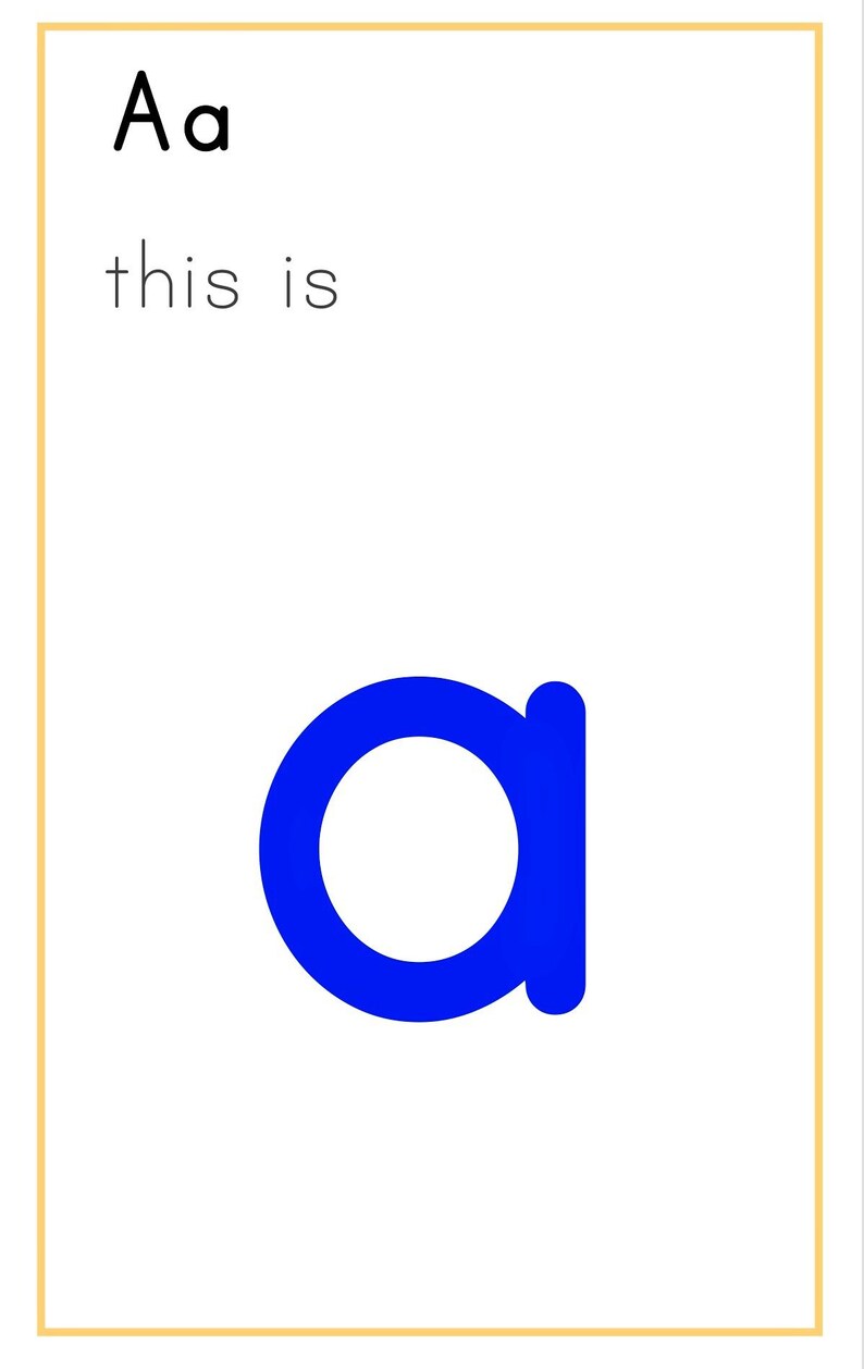 Montessori ABC and Alphabet Cards to Learn the Letters and Sounds ...