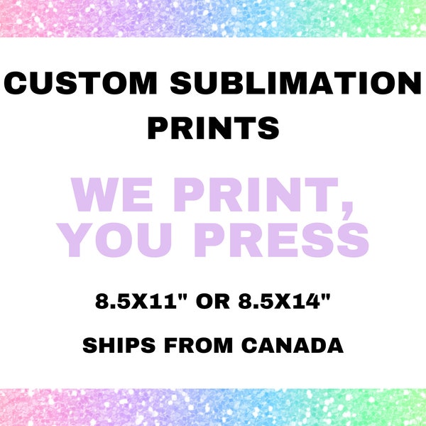 Custom Sublimation Prints - Etsy
