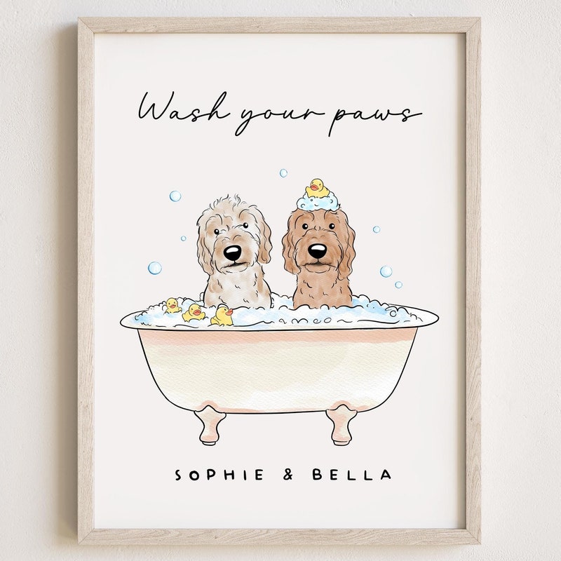 Dog Bathroom Sign - Etsy